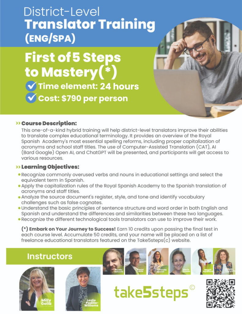 Workshop (Asynchronous – Self-Paced) – take5steps.com
